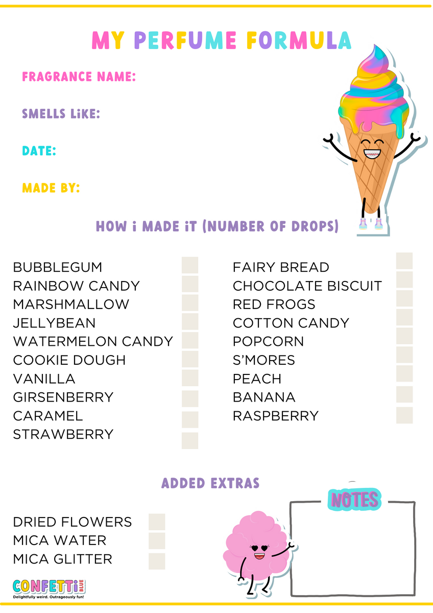 Potion Recipe Printable - Free Innovative Kids Craft Kit – Confetti Blue